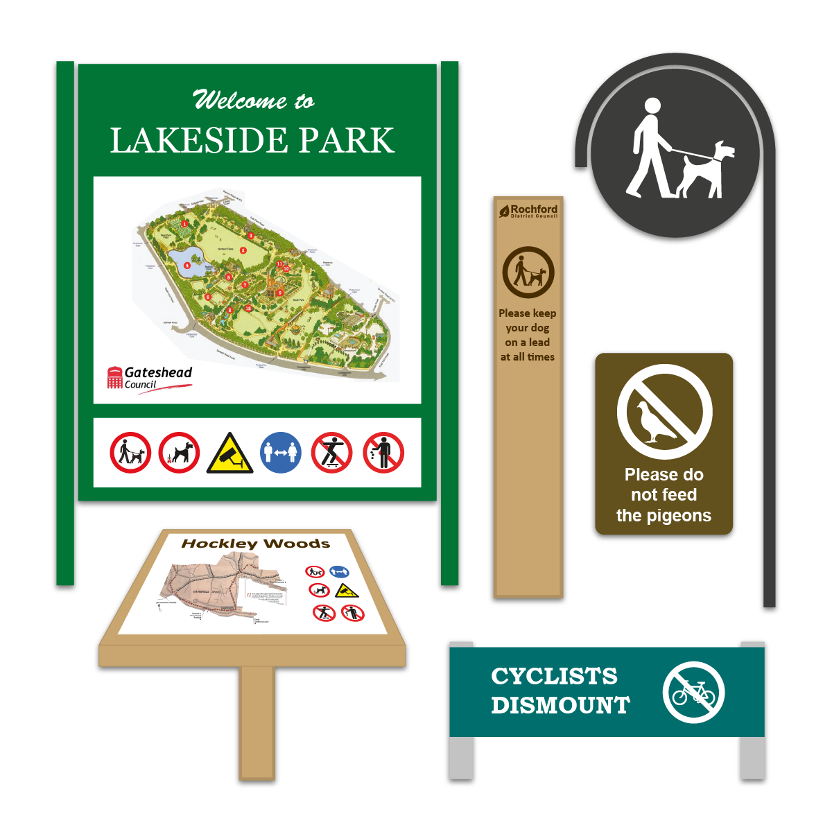 City Park/Open Spaces Signs | Park Signs | Park Stickers | Park Labels